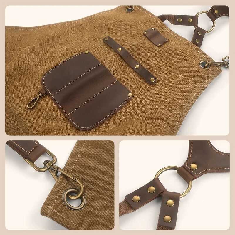 XINZUO 960 cc5 Washable Canvas & Cowhide Leather Pro Kitchen for Woman ...