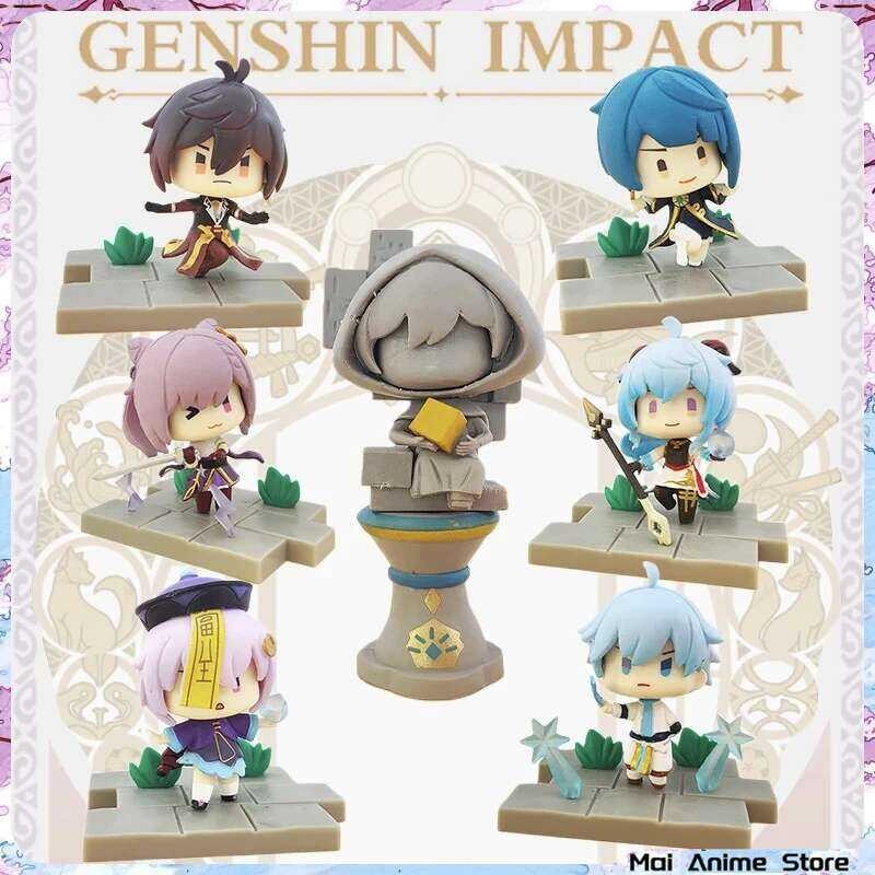 Genshin Impact Anime Figure Paimon Klee Kawaii Action Figures Genshin ...