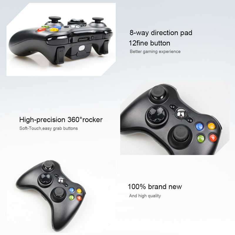 2.4GHz Wireless Joystick Gamepad for Xbox 360 Computer - Full Control ...