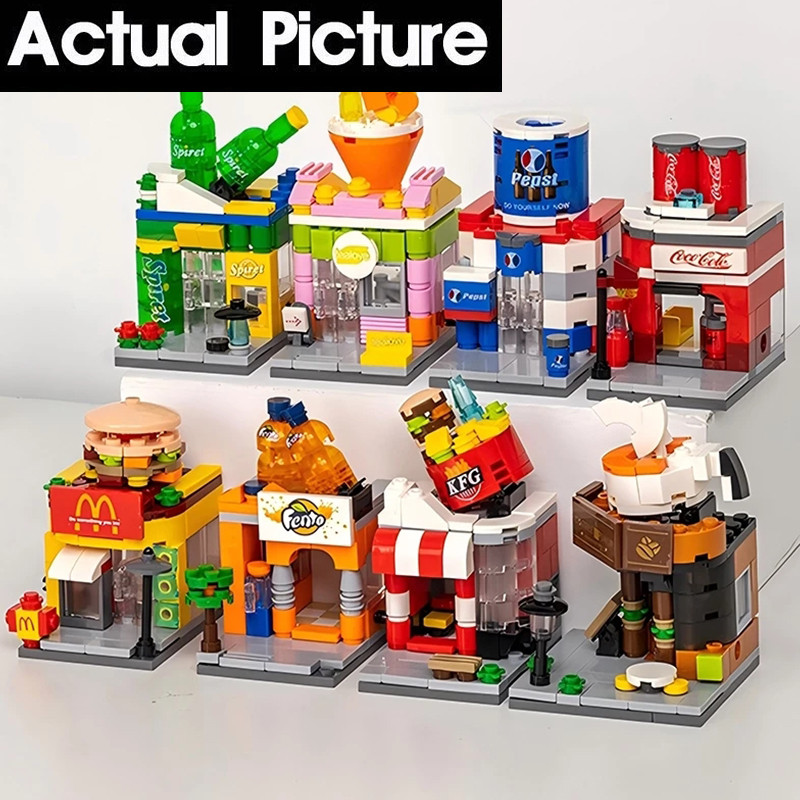 NICE City Street View Building Blocks Children's Puzzle Assembly Toys ...