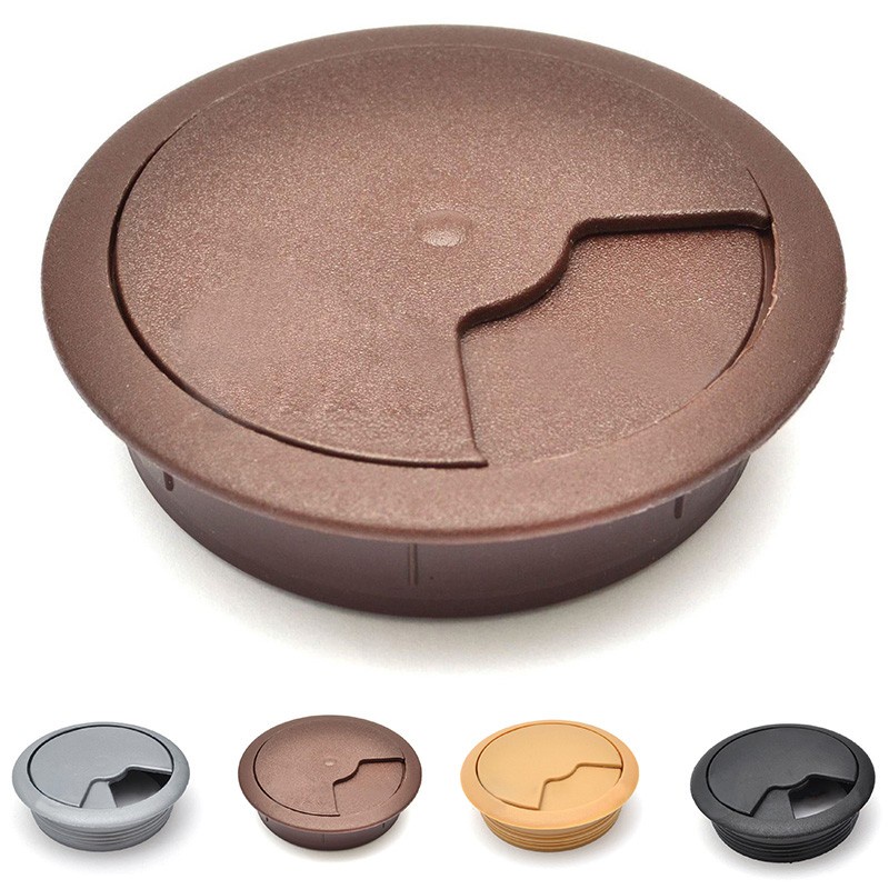 JTFY ️PC Computer Desk Table Plastic Grommet Cable Tidy Wire Hole Cover ...