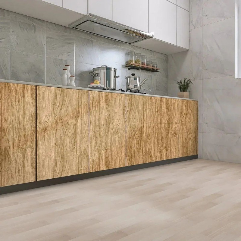 Wood Grain Self Adhesive PVC Wallpaper Waterproof Peel And Stick For ...