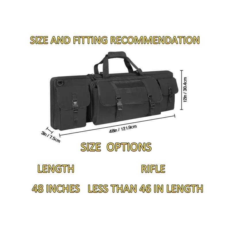 48 Inch Double Rifle Case Soft Bag Gun Case, Perfect For Rifle Pistol ...