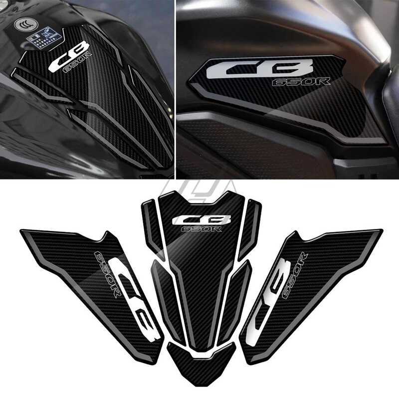 Honda For CB650R CB 650R 2021-2022 3D Carbon-look Triple Yoke Defender ...