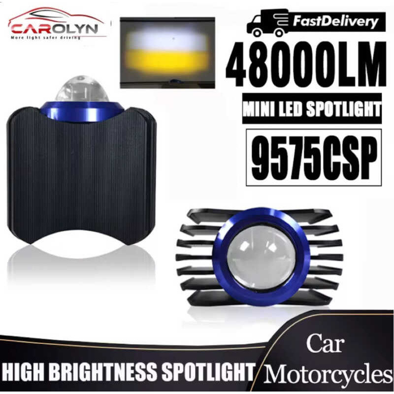Motorcycle CAROLYN Mini LED Spotlight, External Headlight, Projection ...