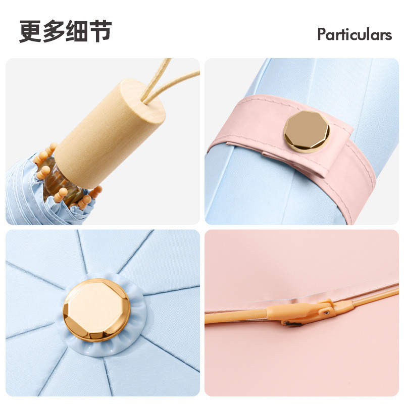 COD Customized 8-bone Hand-operated Wooden Handle Color Glue Custom ...