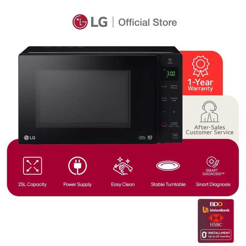 LG 25L Smart Inverter Neochef Oven Solo Microwave Ms2535gib - Black 981 ...