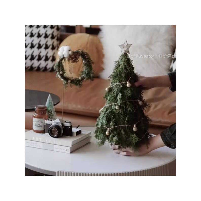 Christmas Tree Fresh Side Cypress Leaves Needles Fir Pine Branch Real ...