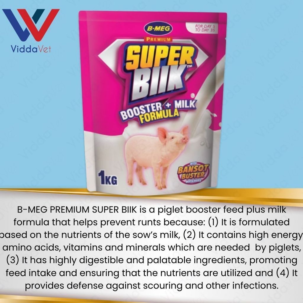 Super Biik Booster Plus Milk Formula Powder For Piglets 1KG Early ...