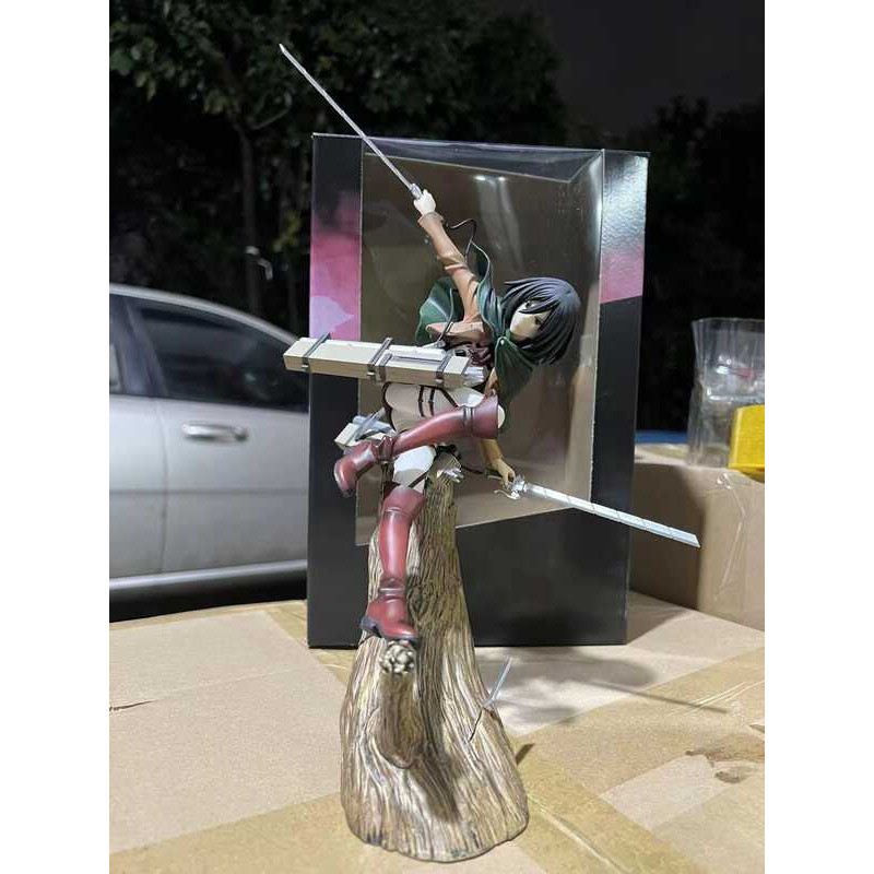 1 ARTFX Attack On Titan Tree Stump Mikasa Ackerman Soldier Boxed ...