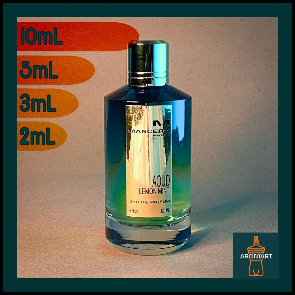 DECANT Mancera Aoud Lemon Mint EDP [2ml 3ml 5ml 10ml] Perfume for Men ...