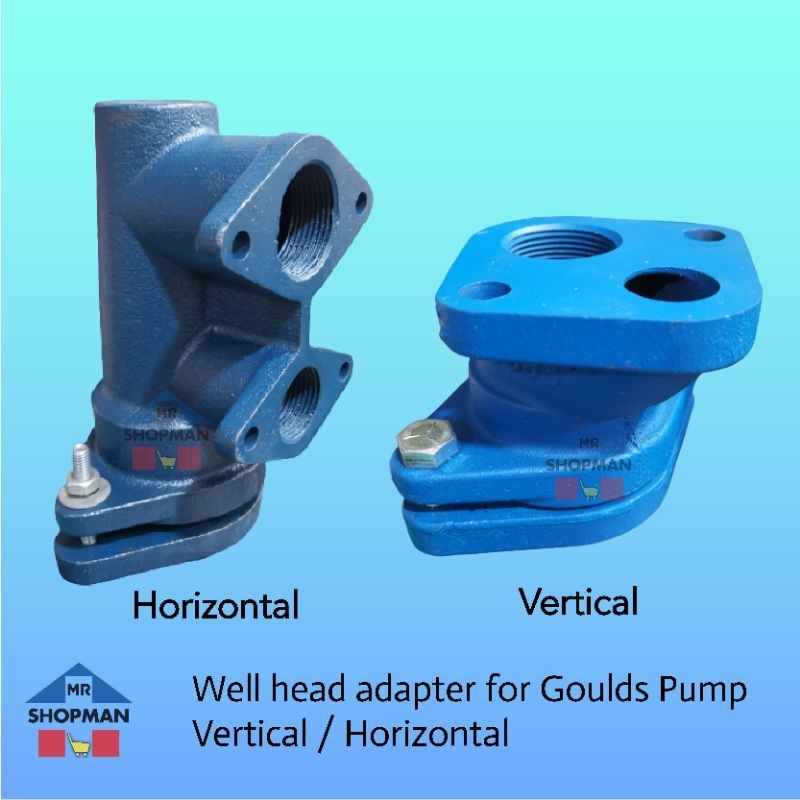 Well Head Adapter for Goulds Deepwell pump Horizontal / Vertical Cast ...