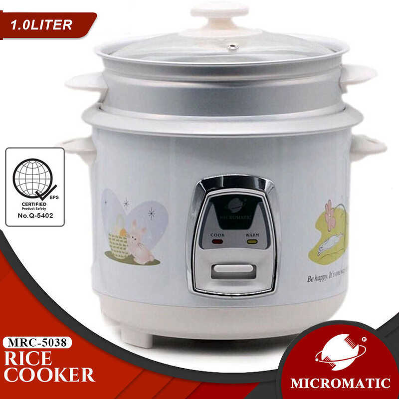 C8 Micromatic Mrc-5038 1.0Liters 5Cups Rice Cooker With Steamer 9F3 ...