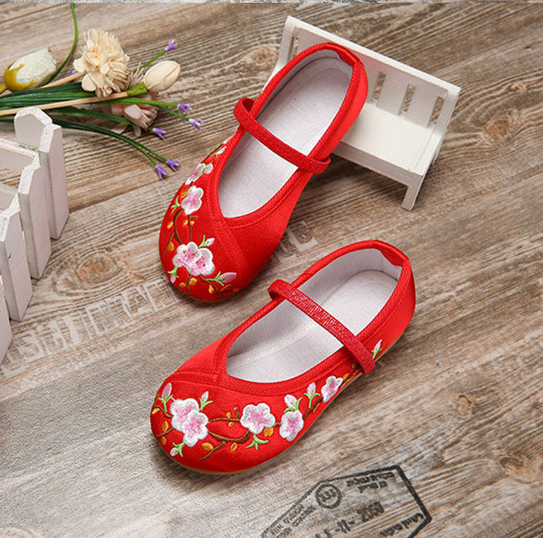 Girls Chinese Embroidered Dance Shoes | Hanfu Costume Shoes | Stage ...