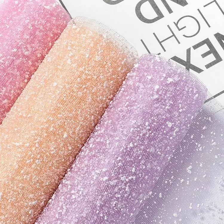 Snow Dot Gauze Bouquet Packaging Material 50cm x 4yds High-Quality Snow ...