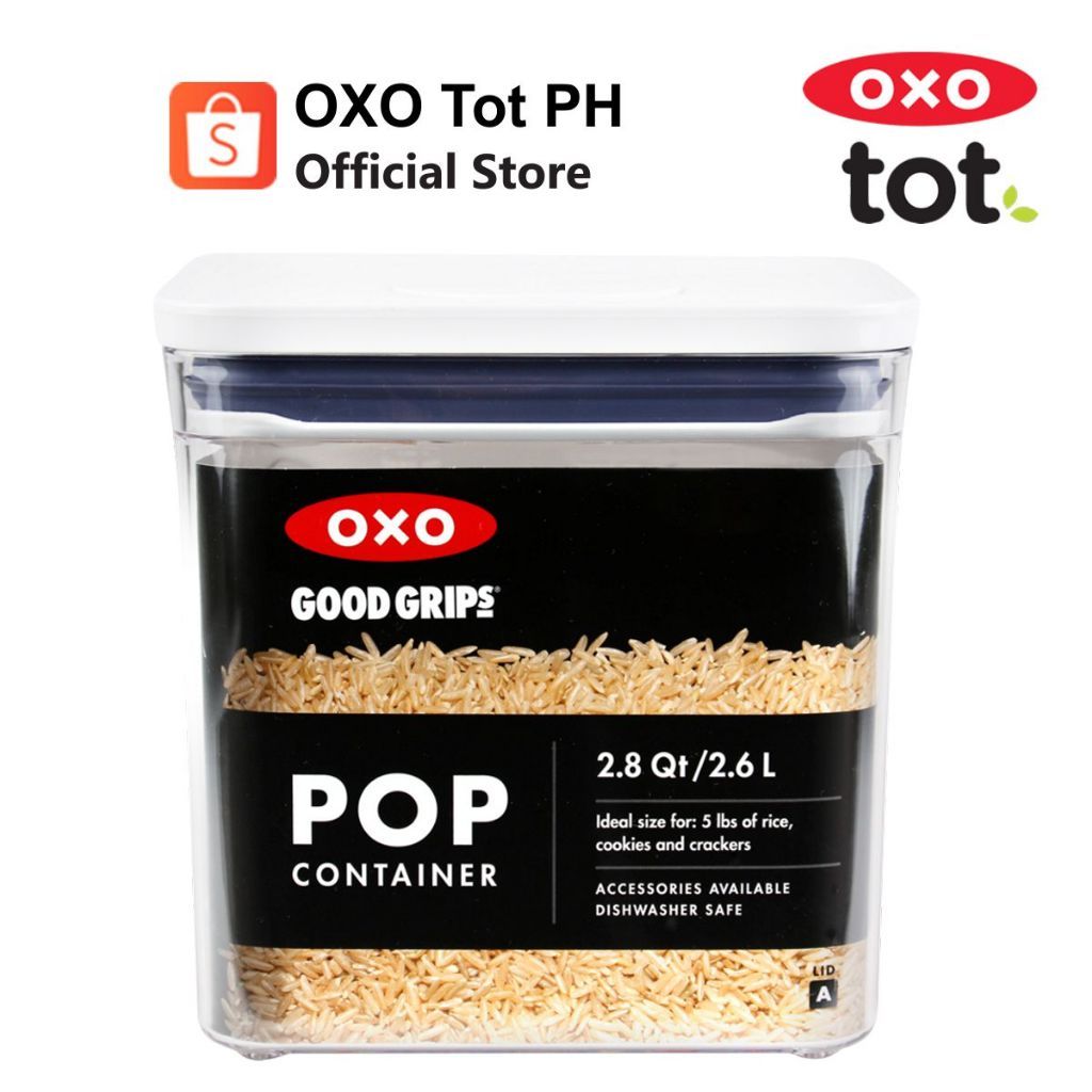 OXO Good Grips POP Container, Big Square Short 2.8 qt ( oxo tot ...