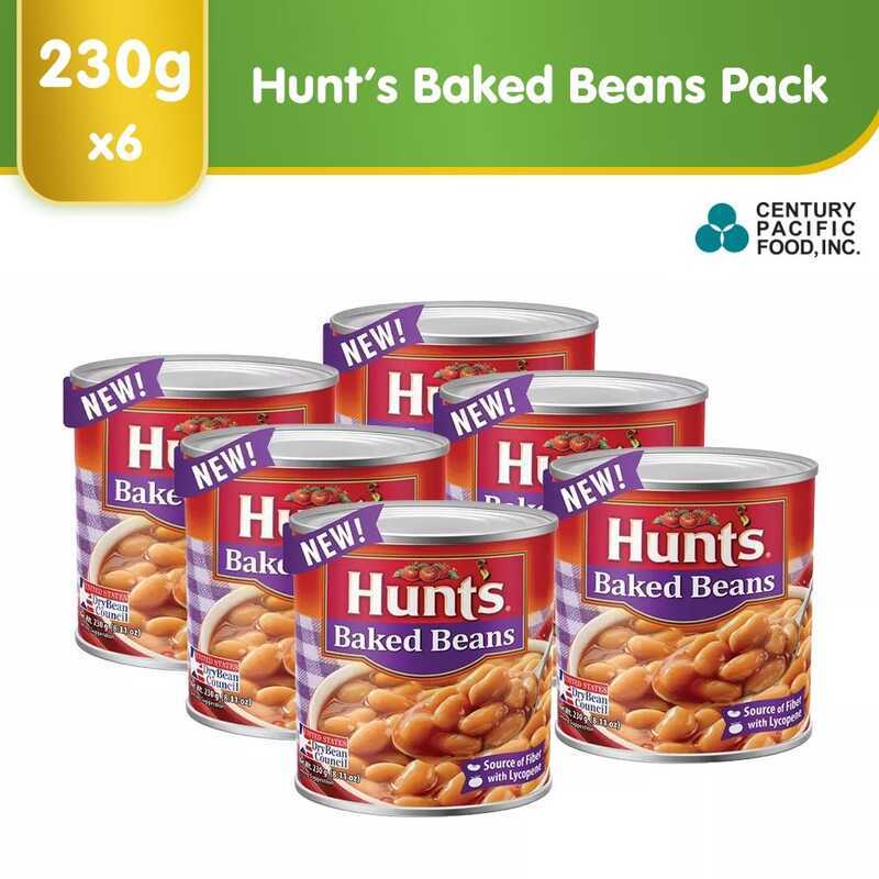 Hunt's Baked Beans 230G Pack 6Pcs - Good Source Of Fiber And Lycopene ...