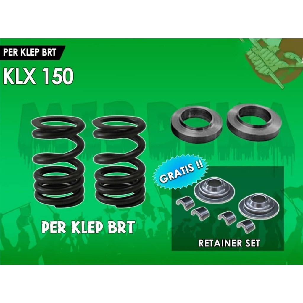 KAWASAKI KLX150 KLX150BF BRT RACING OVAL VALVE SPRING VALVE (STD HEAD ...