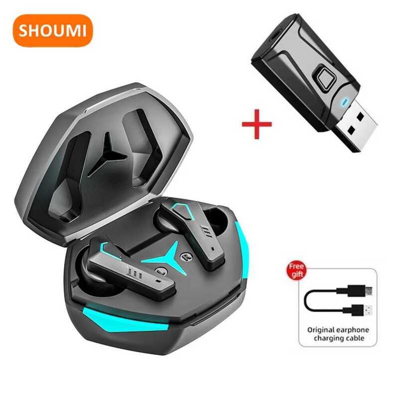 TWS Game Bluetooth Earbud With Mic USB Adaptor Wireless Gaming Earphone ...