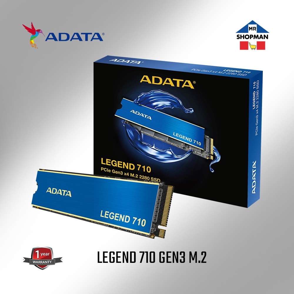 ADATA Legend 710 256Gb/ 512Gb / 1Tb PCIe Gen3 x4 M.2 2280 Solid State ...