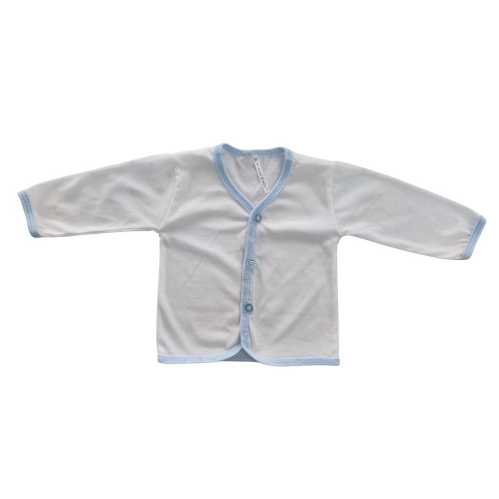 Minnies' & Mimi Front Button Down Long Sleeves with Color Trim 1Pcs Per ...