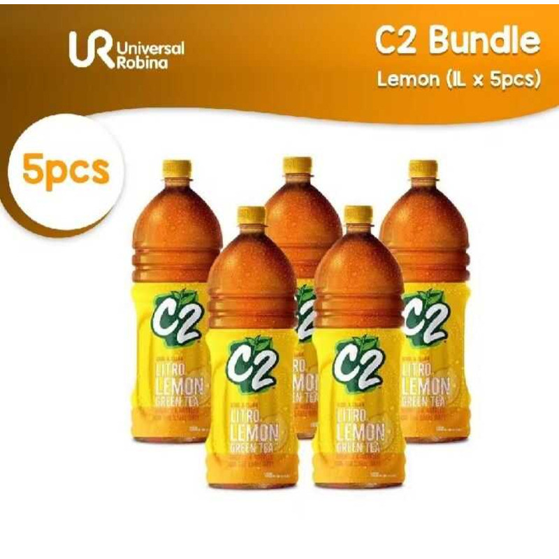 C2 GREEN TEA- LEMON 1L x pack of 5 Latest Validity Period | Shopee ...