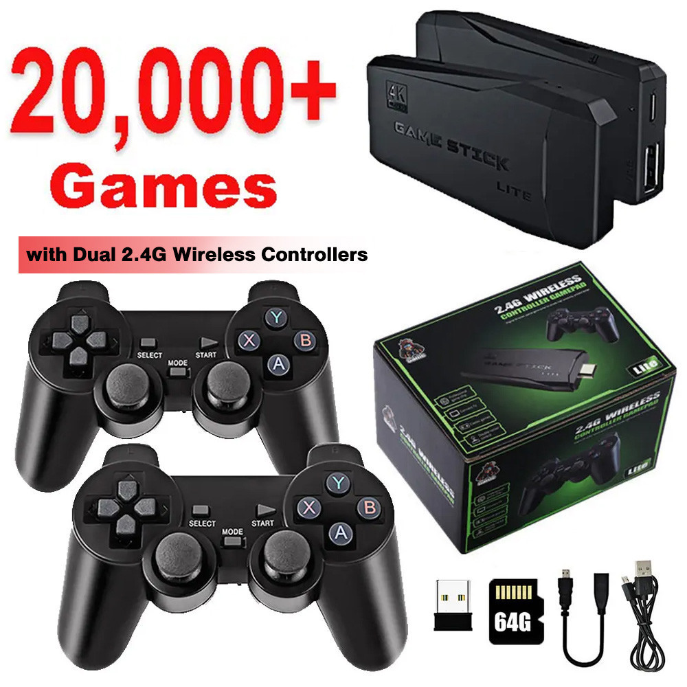 20000 Retro Video Game Console For TV / Gamestick 4k Handheld M8 ...