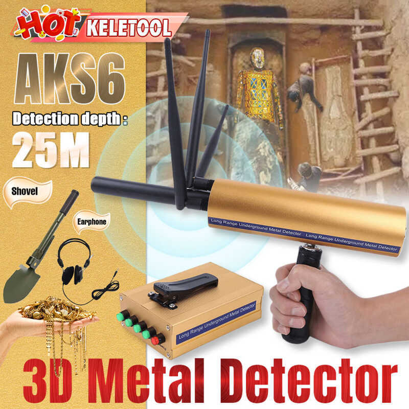 AKS 3D Metal Detector Underground Detective Treasure 1200M Long Range ...
