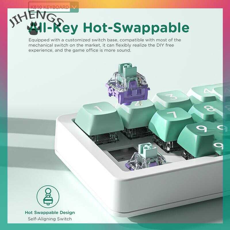 Key JIHENGS Custom Macro Programmable Fully Hot Swappable Mechanical ...
