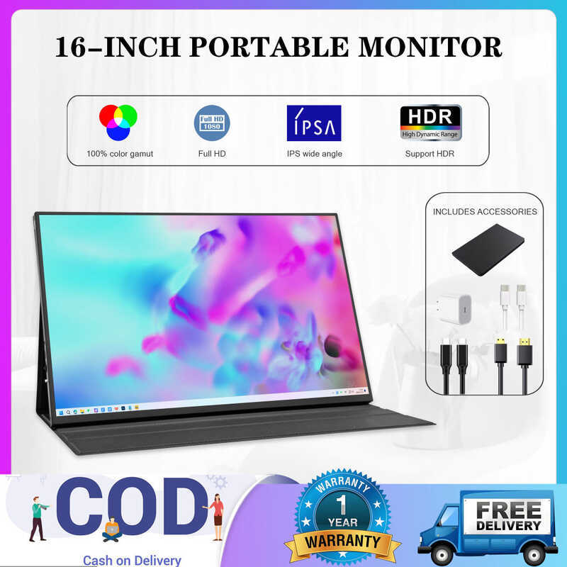 portable 15.6-inch touchscreen extender 1920x1080p FHD IPS HDMI ...