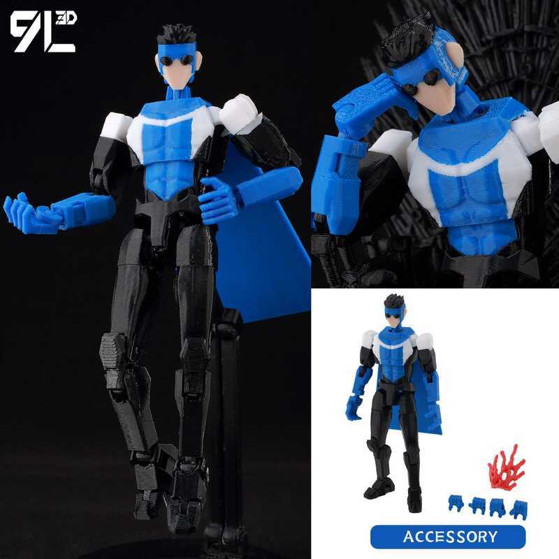 ot-Selling 9L Invincible Young Hero Mark Lucky 13 Figure 3D Printed ...