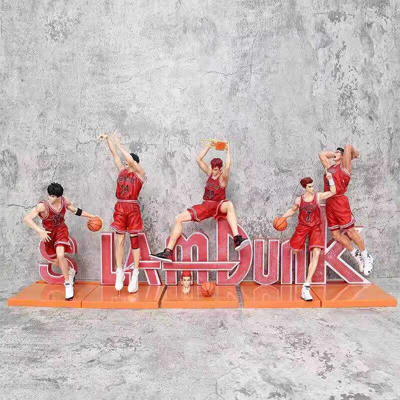 Slam Dunk Full Set Figures Shohoku Five Tigers Sakuragi Hanamichi Akagi ...