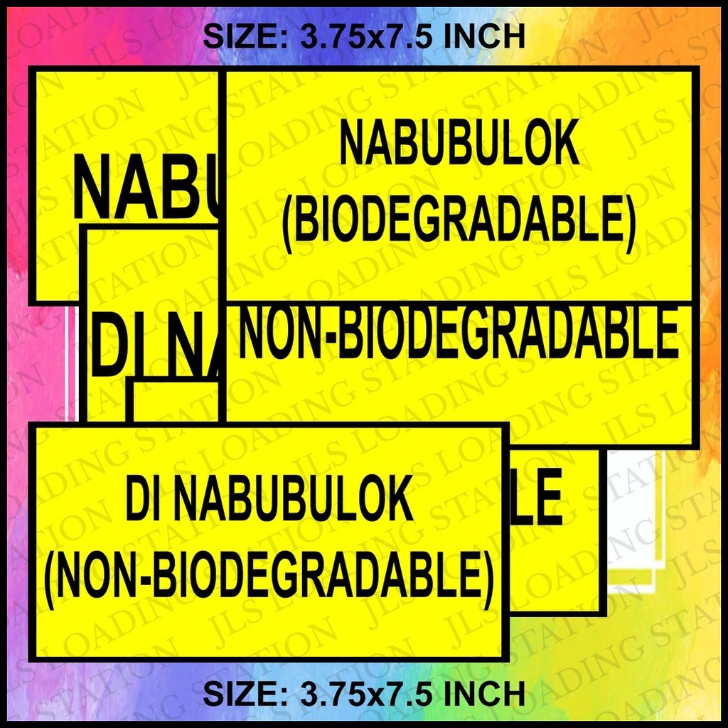 Shop non biodegradable signage for Sale on Shopee Philippines