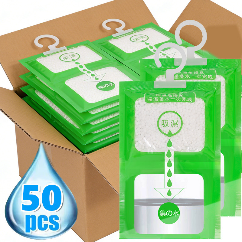 10/20/30/50Pcs Wardrobe Moisture Absorber Hanging Bags - Moisture-Proof ...
