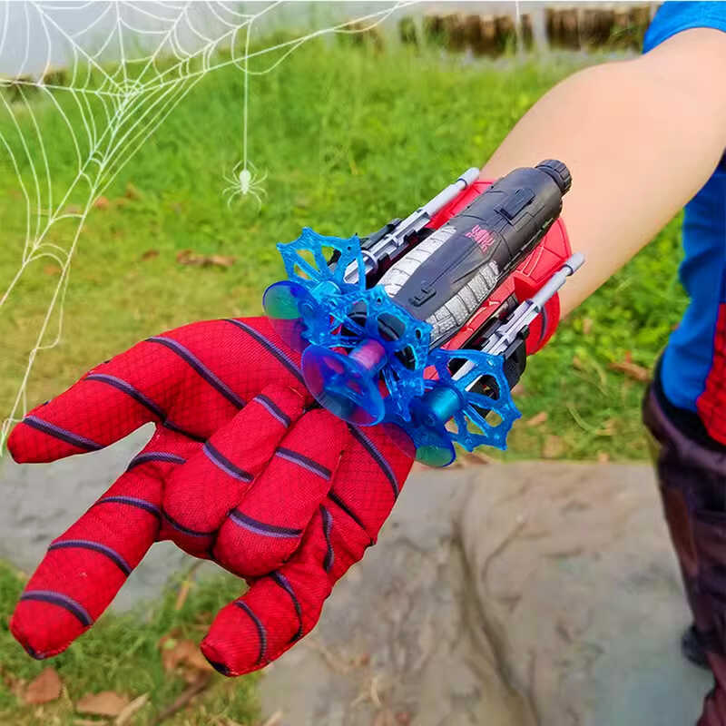 Alphar Avengers Spiderman Iron With Disc Device Cosplay Gloves Toys For ...