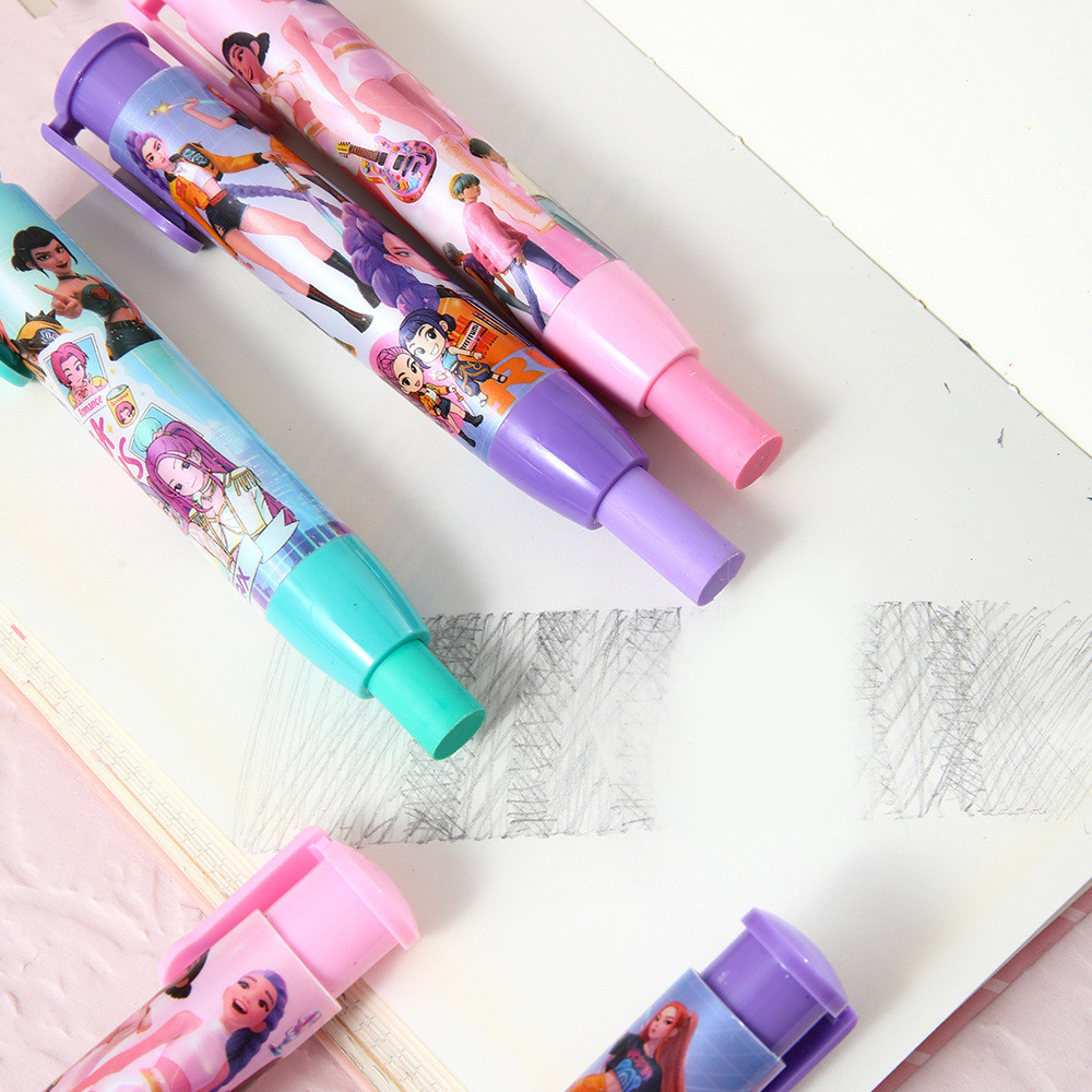 1pcs Demon Hunters Press Eraser K-POP Elementary School Students Wipe ...