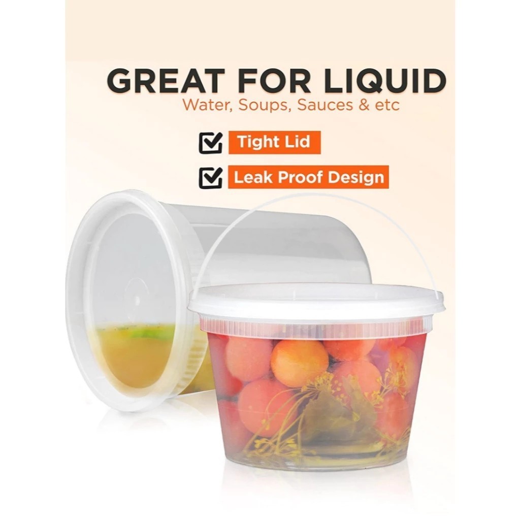 Transparent 1000ML Plastic Storage Bucket - Multi-Purpose for Home Food ...