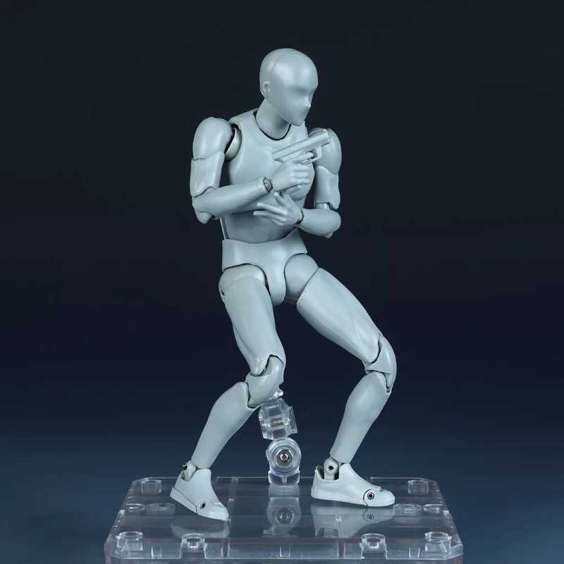 SHF Male And Female Body Painting Sketch Figures Art Manga Gray Deluxe ...