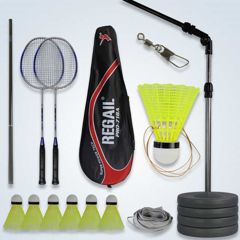 Single Player Badminton Trainer with String Rebound Portable Practice ...