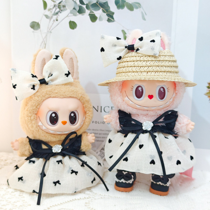 17cm Mini Plush Doll'S Clothes Outfit Accessories For lafufu Idol Strap ...