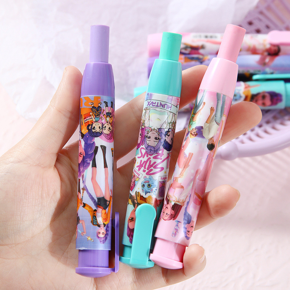 1pcs Demon Hunters Press Eraser K-POP Elementary School Students Wipe ...