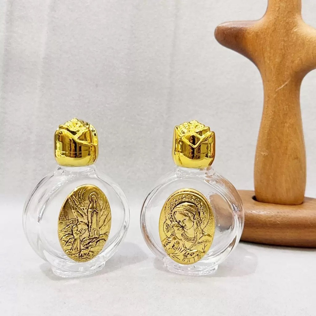 Blessing Glass Bottle for Holy Water (7cm) St Benedict St. Joseph ...