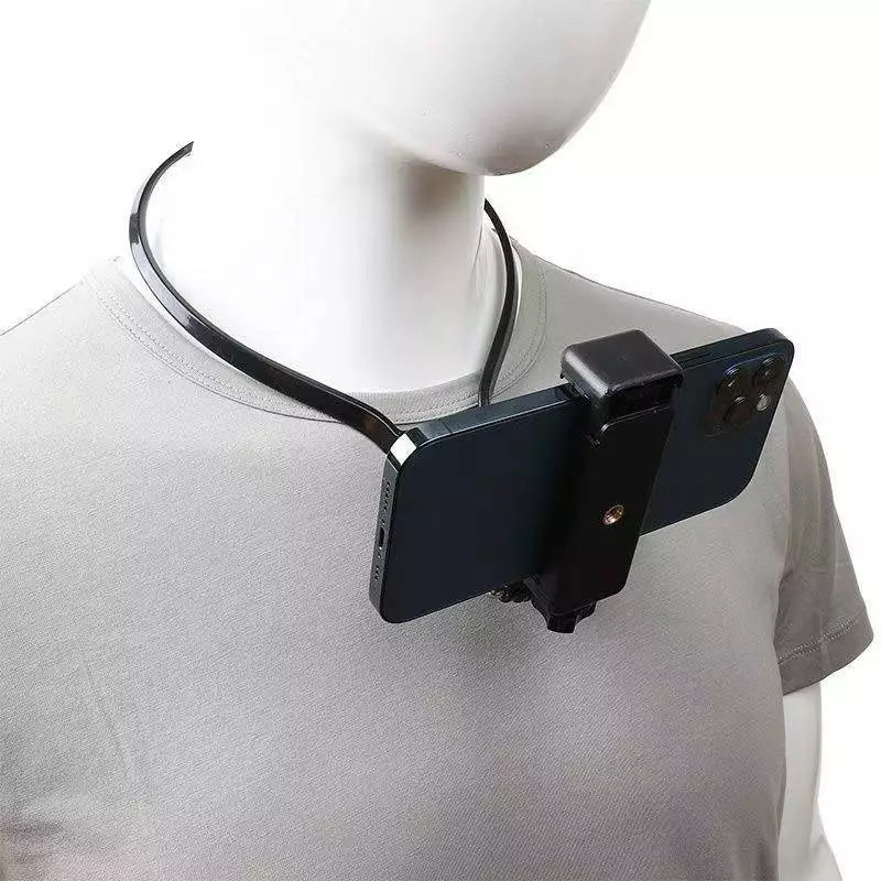 neck mount for hands-free phone recording, adjustable sports camera ...