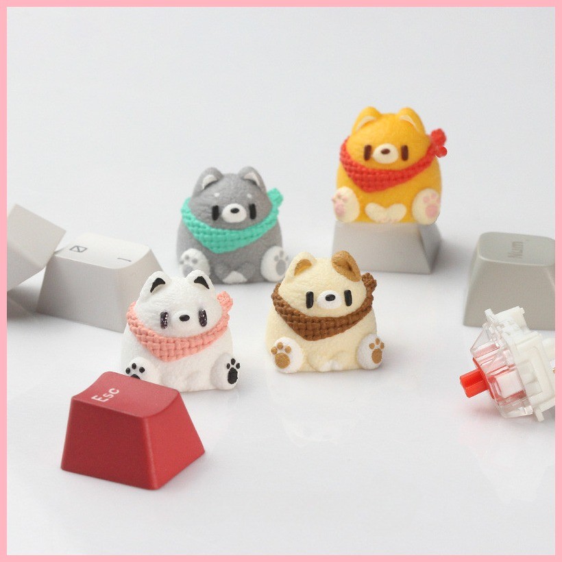 ECHOME Cartoon Dod Keycaps Custom Animal Crossing Keycaps Anime Cute ...