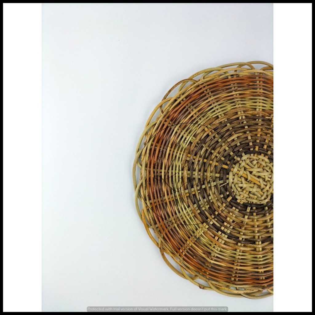 Nito Rattan Native Round Hot Pad Hotpad Wall Design | Shopee Philippines