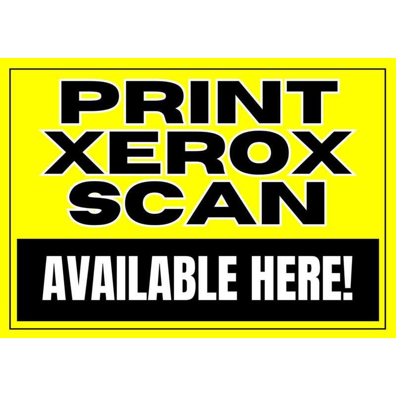 Print Xerox Scan Available Here A4 Size Signage Laminated 708 | Shopee ...