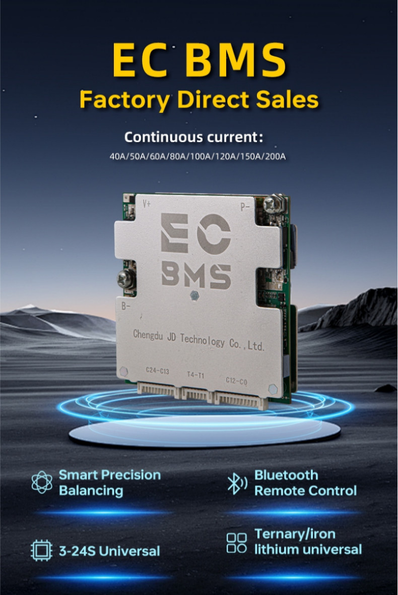ECBMS Smart BMS 16S LiFePO4 48V Bluetooth CAN 120–150A for Powerwall ...