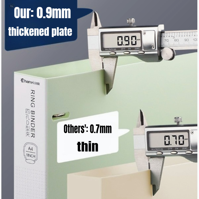 A4 Ring Binder Arch File Folder with 2 Iron Rings Paper Organizers ...