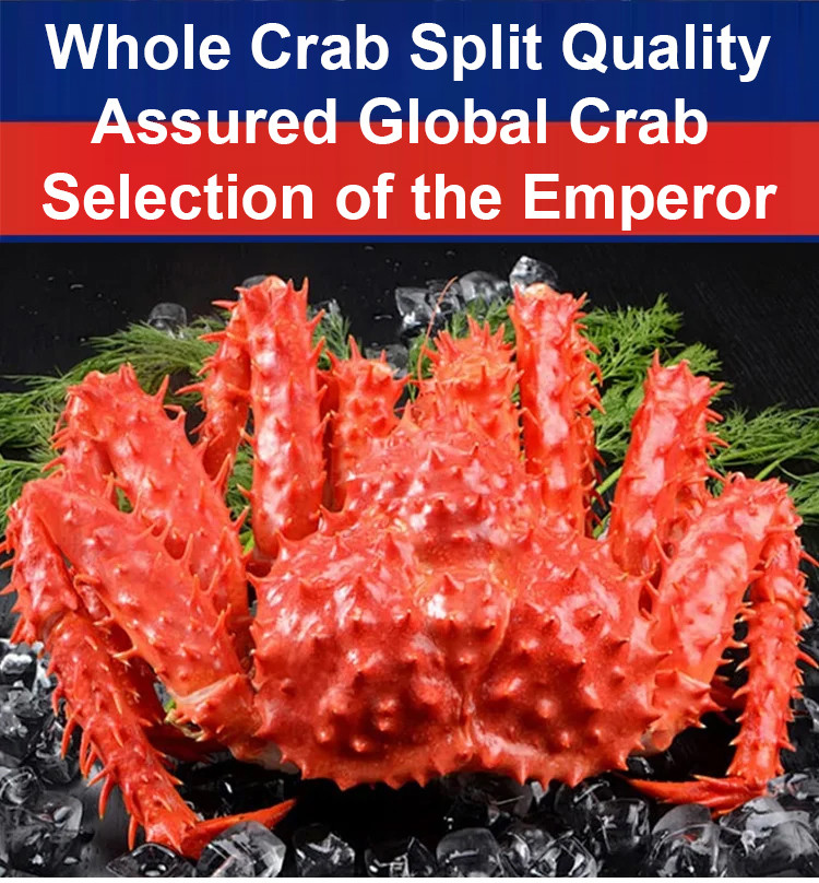 Cooked Food Selection Imperial Crab and Willow Whole Leg Meat Hand Torn ...