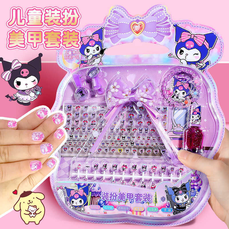 Kuromi Children's Set Sanrio My Melody Self-Adhesive Nail Stickers for ...